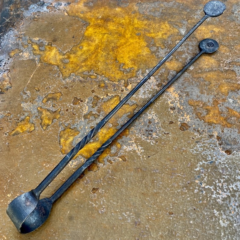 Barbecue tongs, handmade